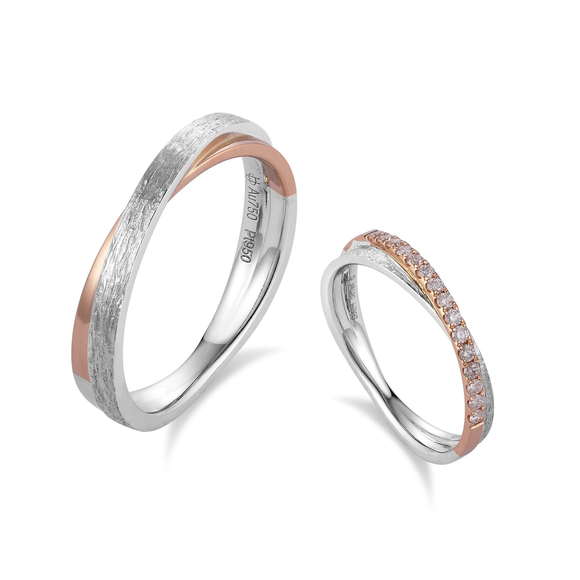 Only With You Diamond 訂製18K/PT950鉑金結婚對戒